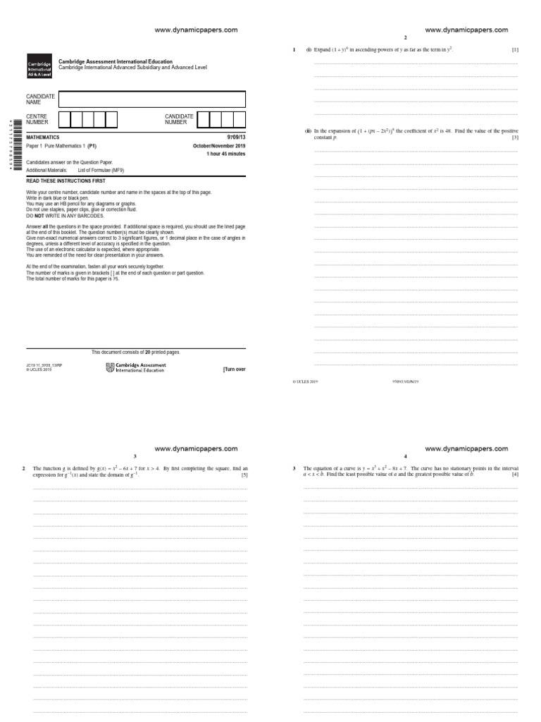 2019 Merged | PDF | Mathematics | Mathematical Analysis