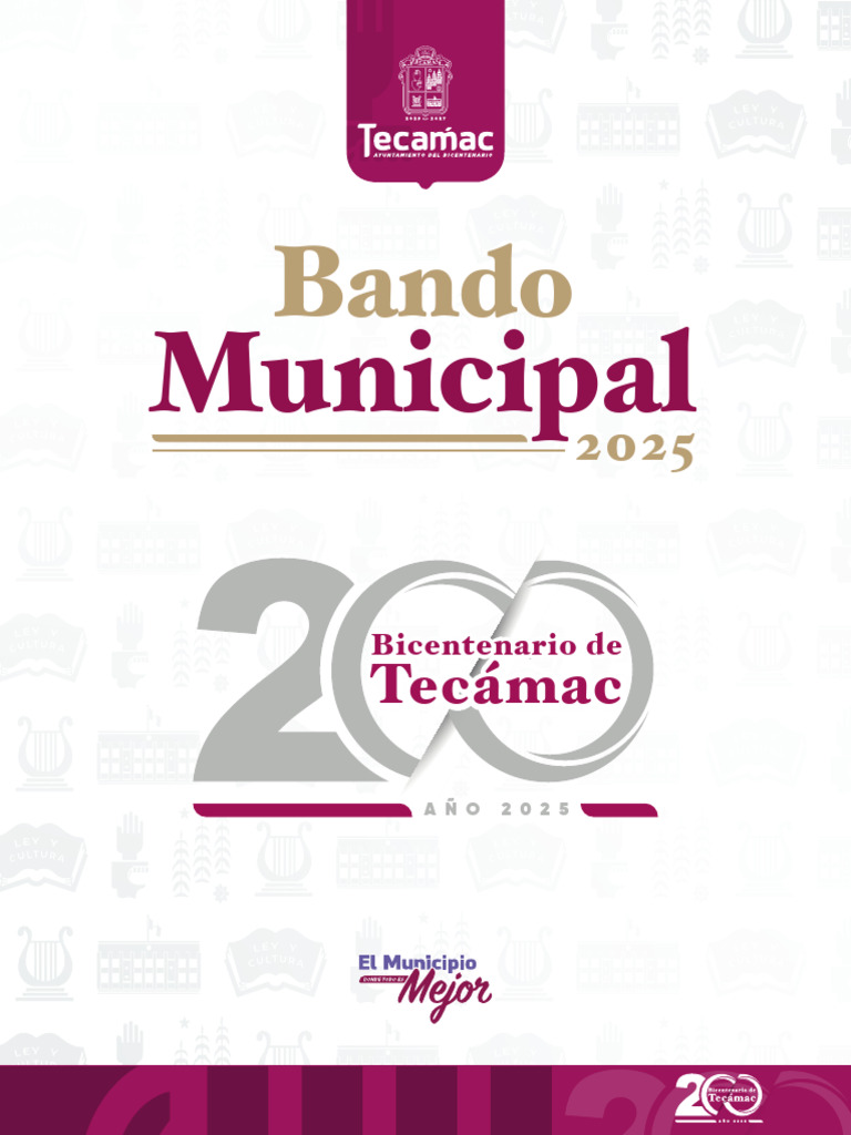 Bando Municipal 2025 | PDF | Gobierno local | México