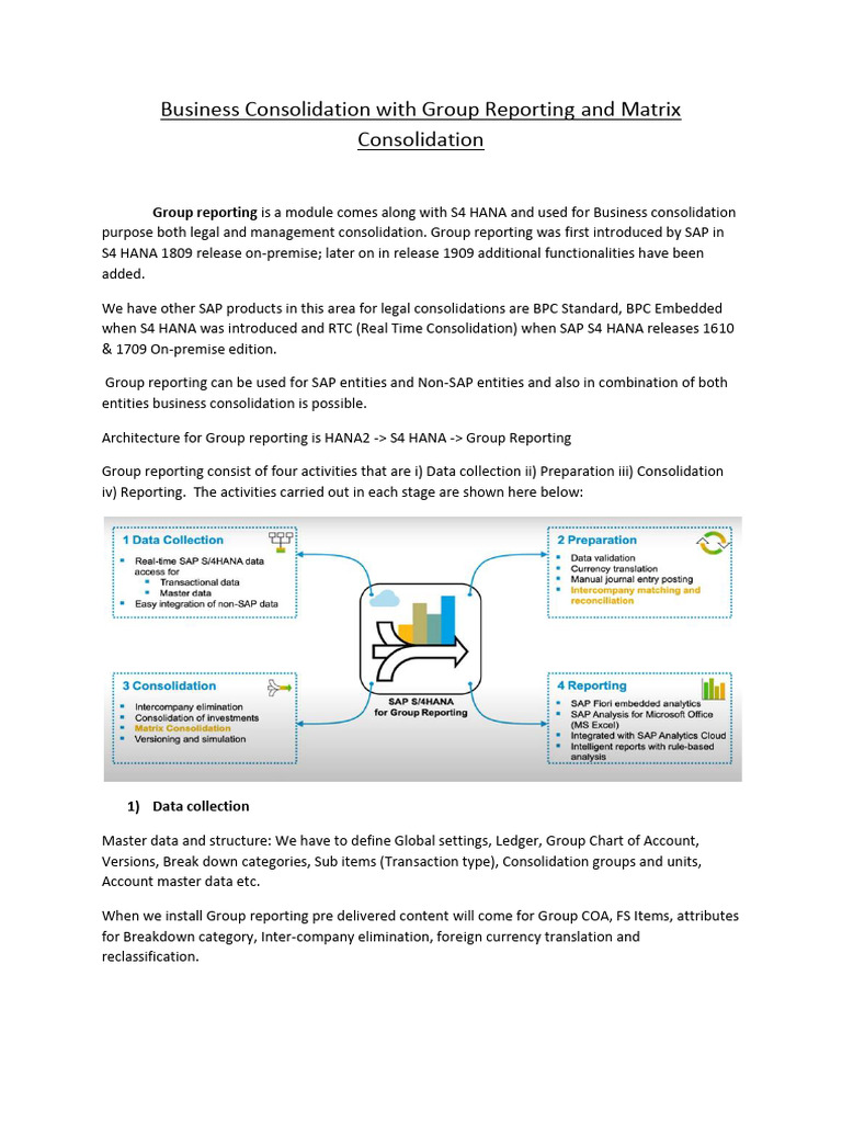 Group Reporting Matrix Consolidation 1610480606 | PDF | Income ...