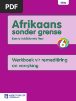 Afrikaans Sonder Grense Eerste Addisionele Taal Graad 7 Leesbo | PDF