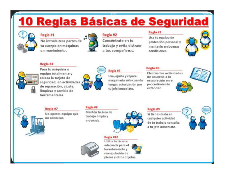 10 Reglas de Seguridad | PDF