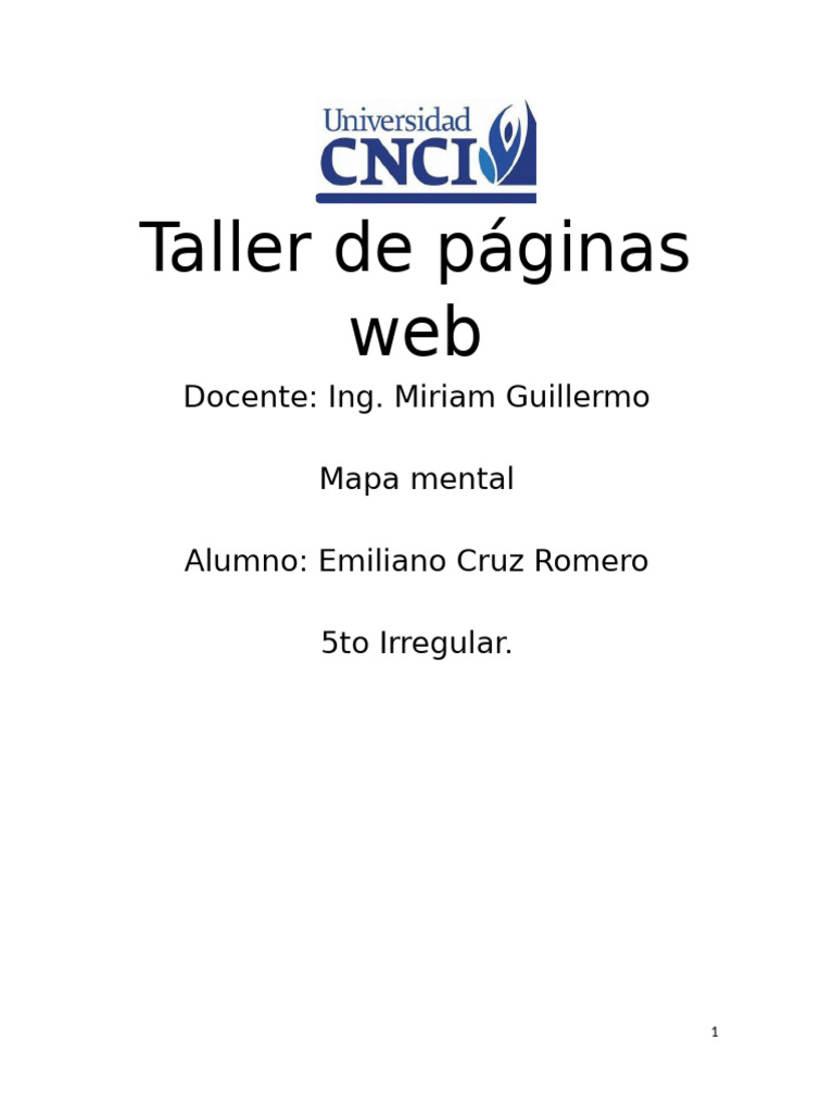 MAPA MENTAL HTML | PDF