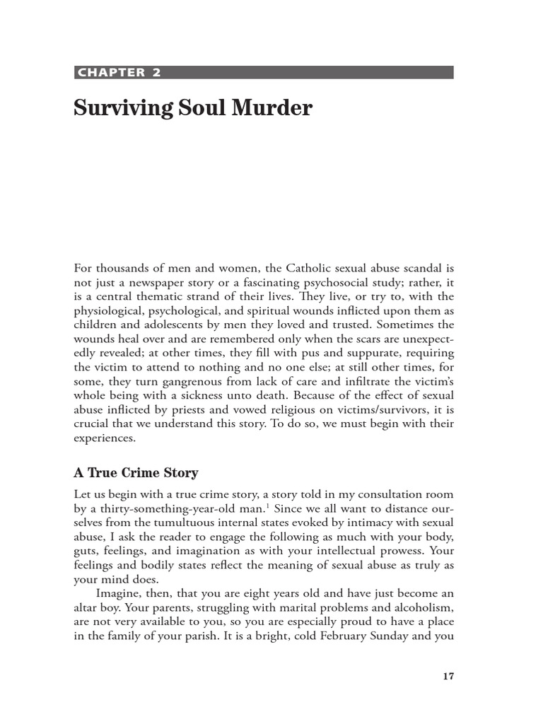 Ch2 - Surviving Soul Murder | PDF | Psychological Trauma | Sexual Abuse