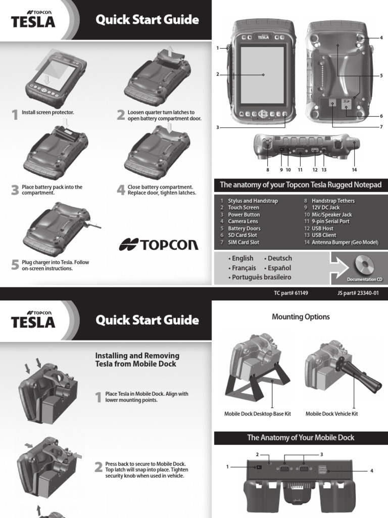 Tesla Quick Start Guide - English - 23340 - 01 | PDF