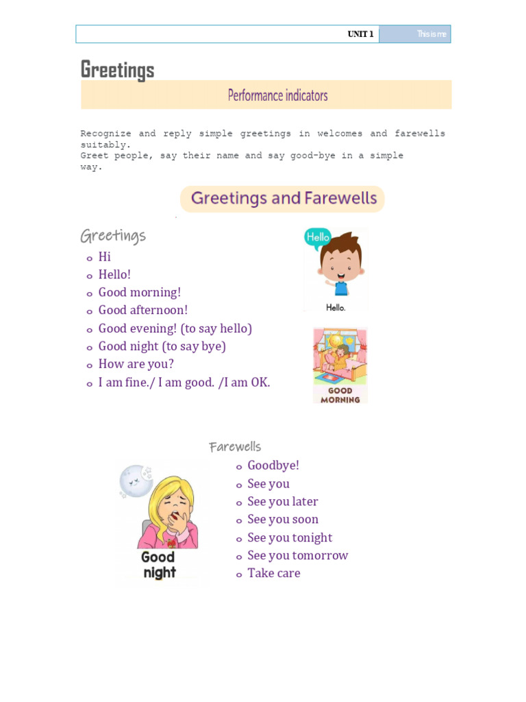 Greetings | PDF