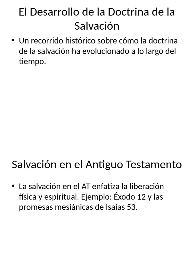 Doctrina Salvacion Historia | PDF | Salvación | Cristo (título)
