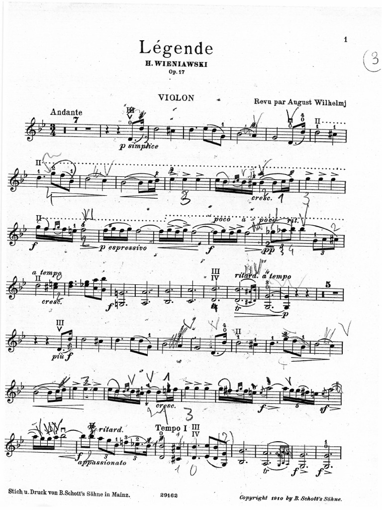 Wieniawski - La Legende | PDF