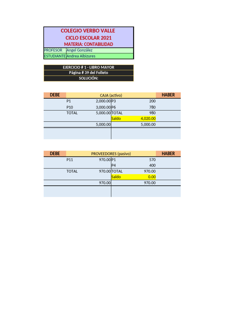 11.Ejercicios Leccion 1 - Unidad 2 | PDF