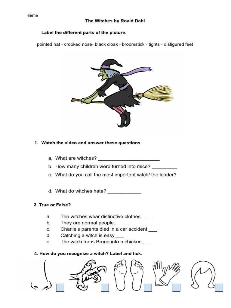 Witches: A Classroom Activity | PDF