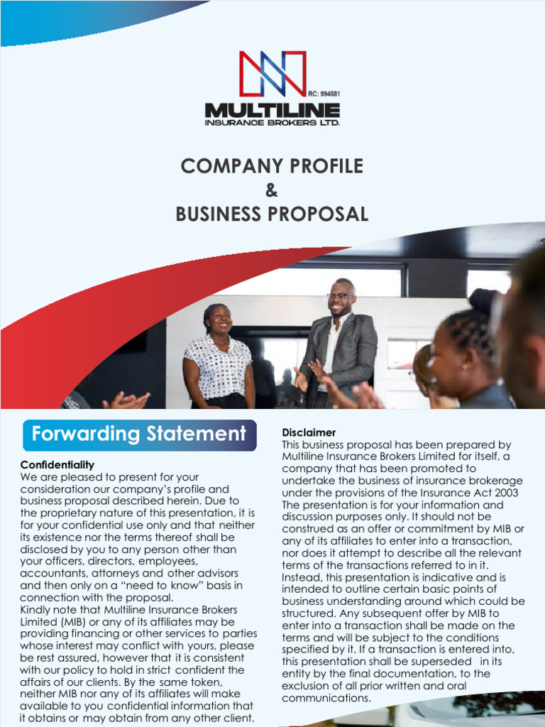 MULTILINE_company_profile | PDF | Insurance | Liability Insurance