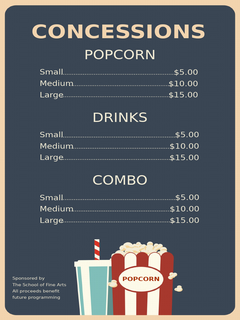 Movie Night Concession Posters | PDF