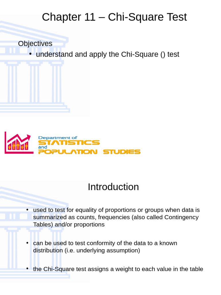 Chapter 11 - Chi-Square Test | PDF | Chi Squared Test | Statistical Theory