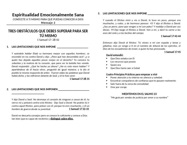 2 Mensaje 2 CEES | PDF | David | Saulo