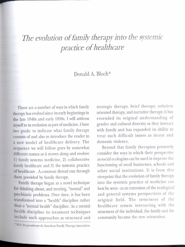 Pag19 The Evolution of Family Therapy | PDF