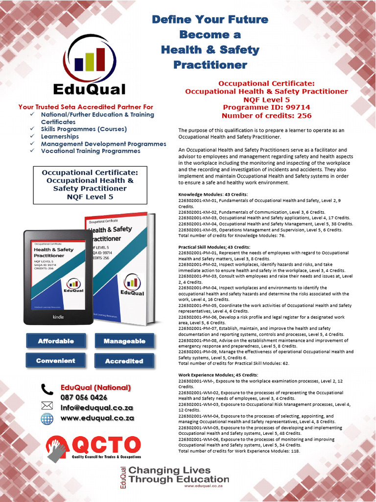 Define Your Future Become A Health & Safety Practitioner: Your Trusted ...