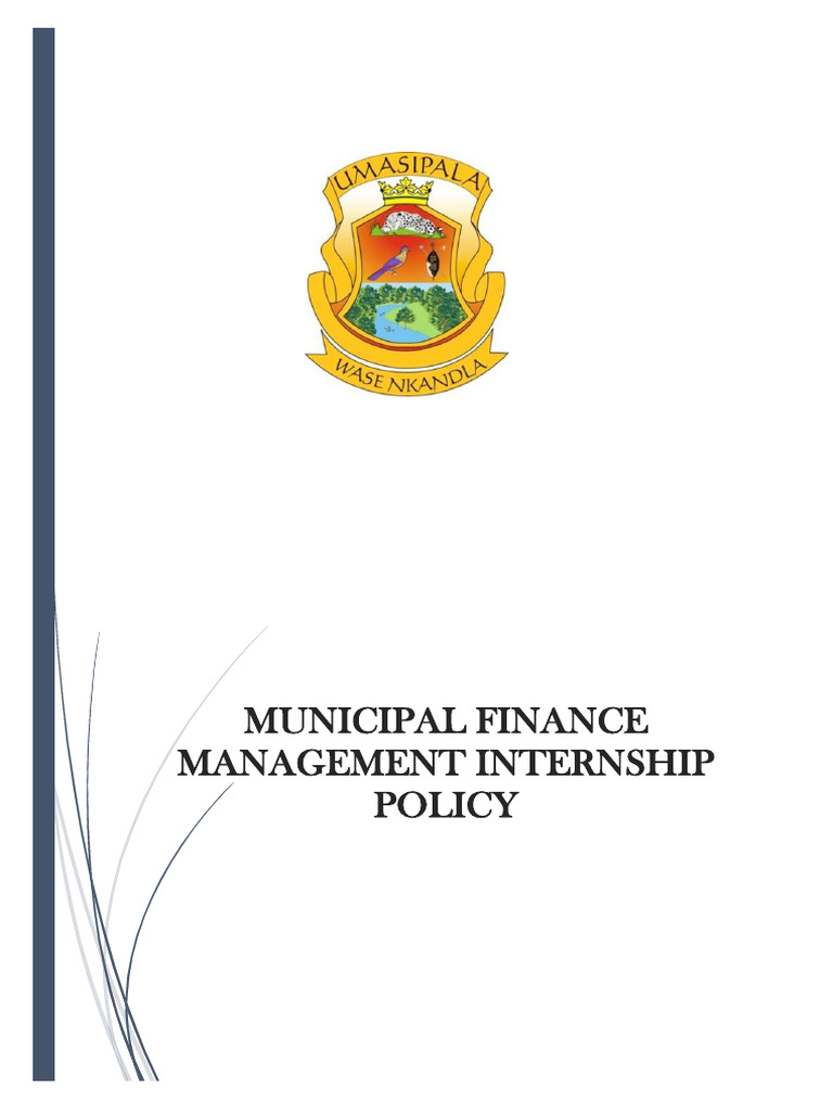 Municipal Finance Management Internship Policy | PDF | Mentorship ...