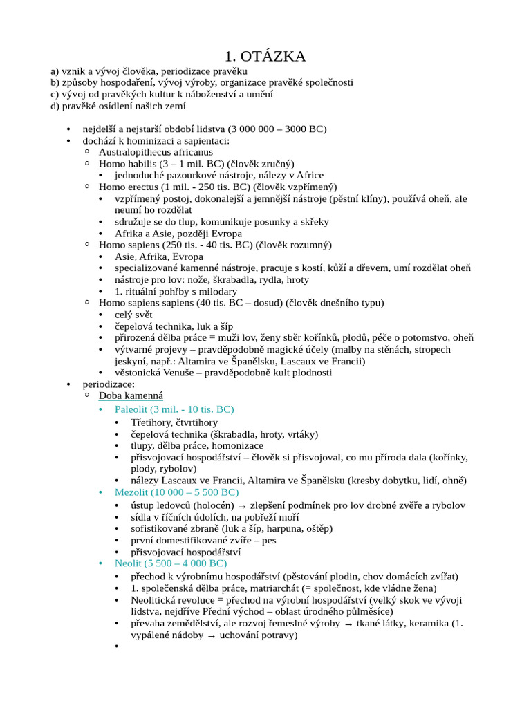 Maturitni Otazka | PDF