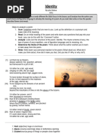 Identity Poem by Julio Noboa Polanco | PDF | Art | Poetry