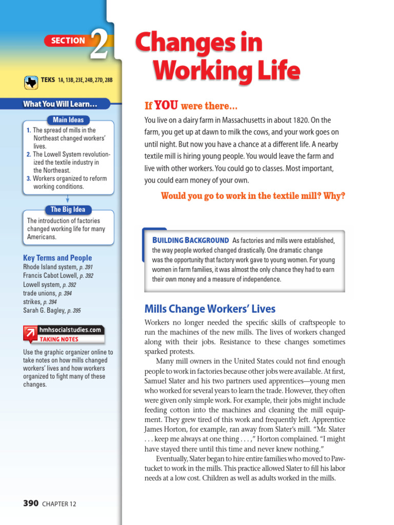 Chapter 12 Section 2 Reading | PDF | Economies | Labor