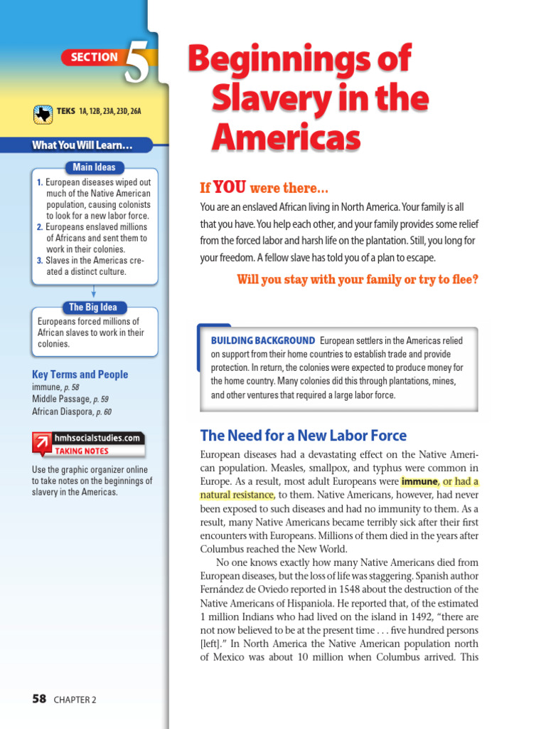 Chapter 2 Section 5 Reading Pdf Atlantic Slave Trade Slavery 1723