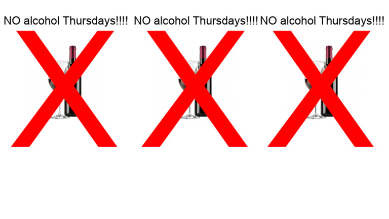 No Alcohol Thursdays Initiative | PDF