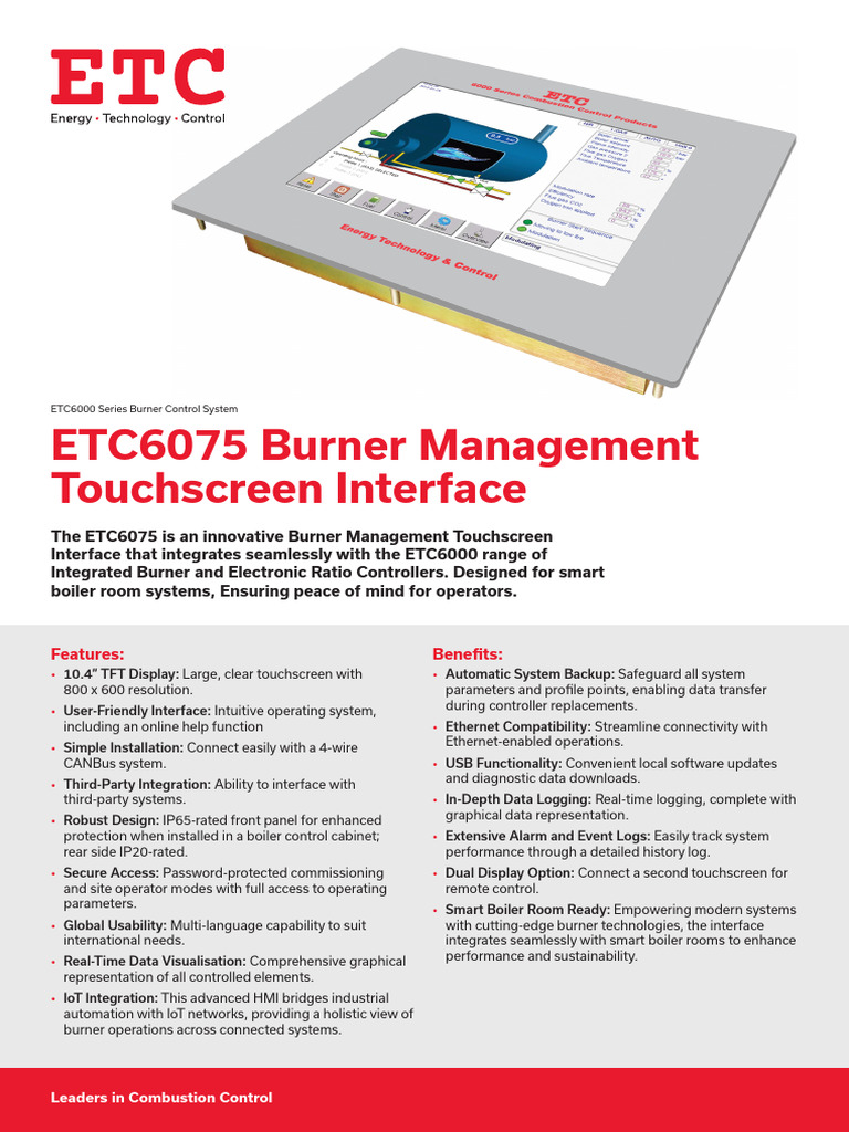 Burner Management Touchscreen Interface | PDF | Touchscreen | User ...