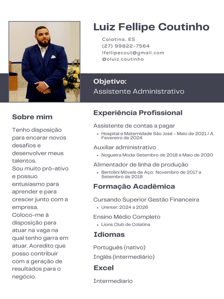 Currículo de Luiz Fellipe Coutinho | PDF