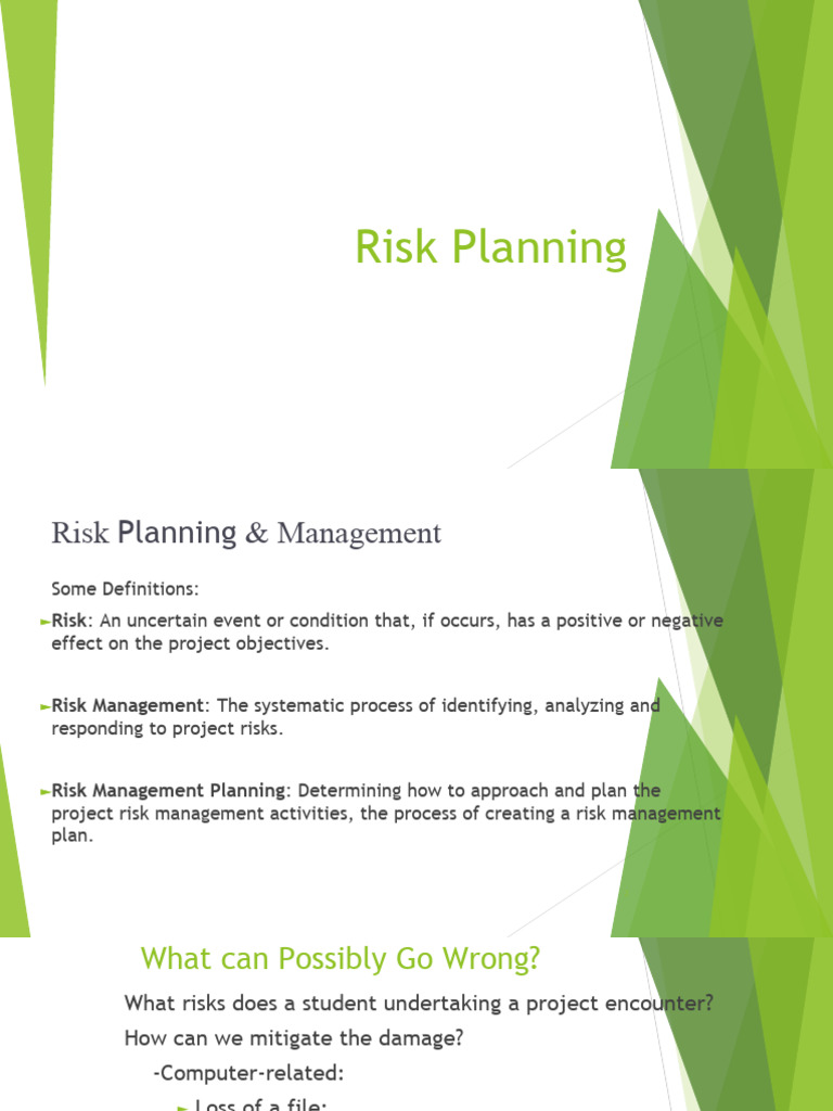 SPM RISK PLANNING | PDF | Risk | Risk Management