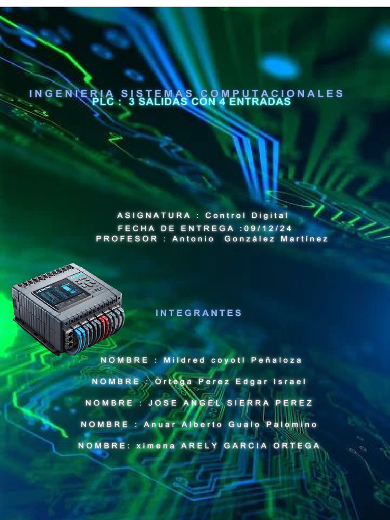 Automatización de Circuitos con PLC | PDF | Controlador lógico ...