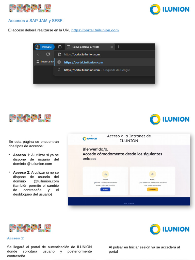Accesos A Sap Jam y SFSF | PDF
