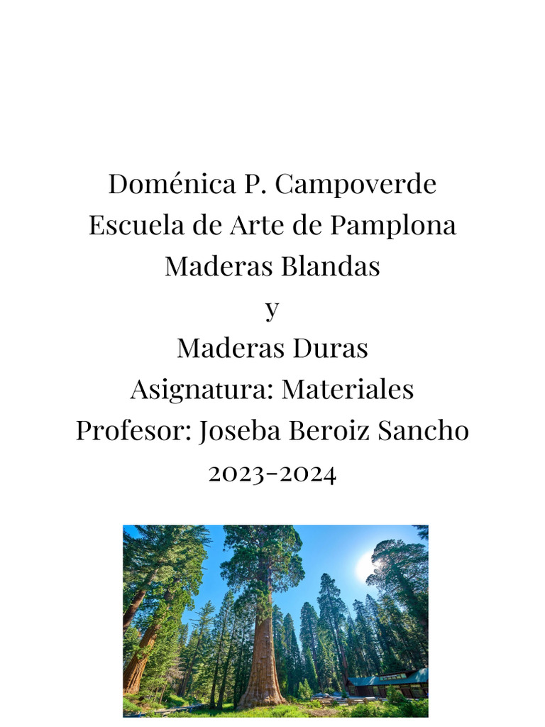 Maderas Blandas Sequoia | PDF | Madera | Sequoia Sempervirens