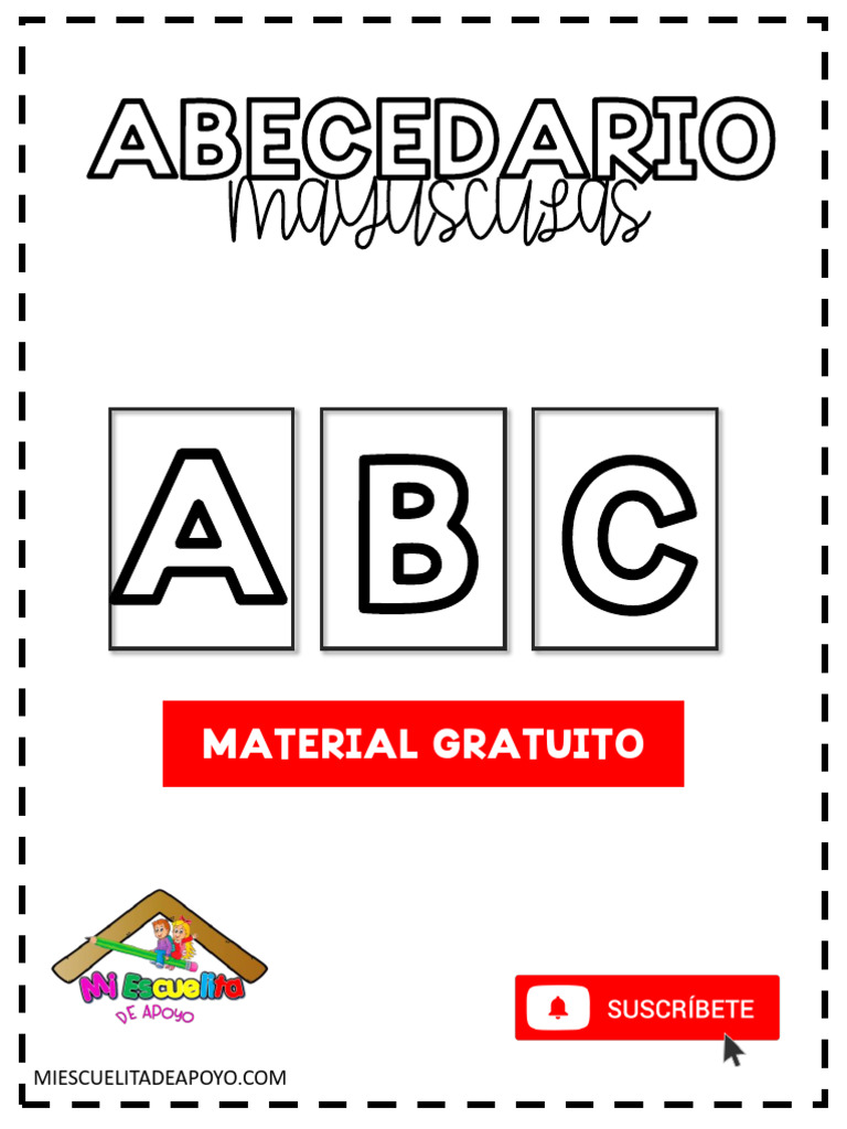 Abecedario para Imprimir y Recortar Mayusculas | PDF