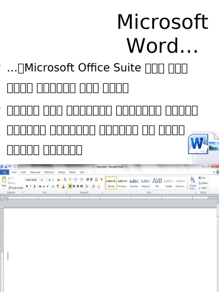Microsoft Word Basics2 | PDF | Window (Computing) | Software