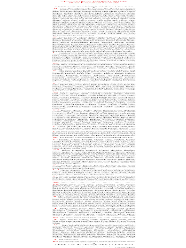 Medieval European Names Guide | PDF