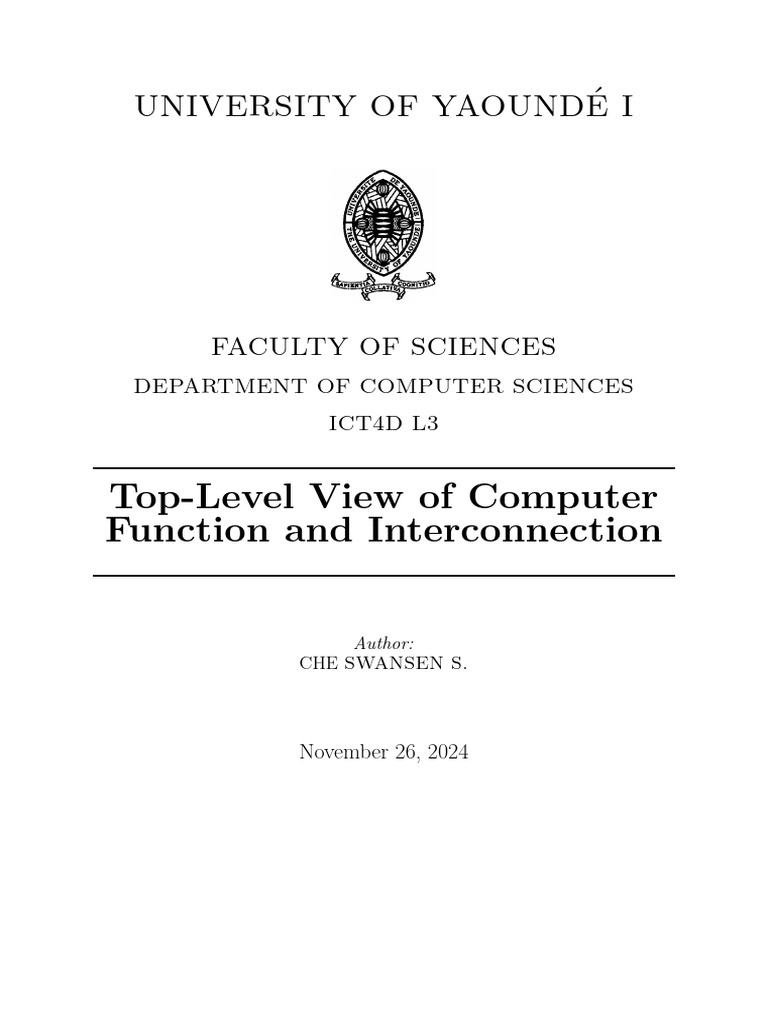 Top Level View Of Computer Function And Interconnection Pdf Computer Data Storage Inputoutput