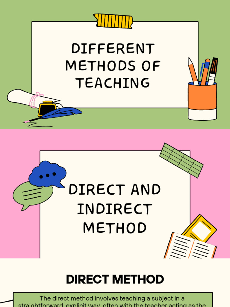 Teaching Methods: Direct vs. Indirect | PDF | Methodology | Cognitive ...