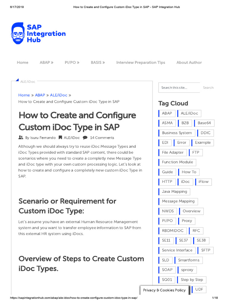 IDOCS How To Create and Configure | PDF | Software Development | Information Technology