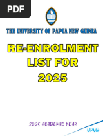 2025 Graduation List - PNG University | PDF | Vocational Education ...