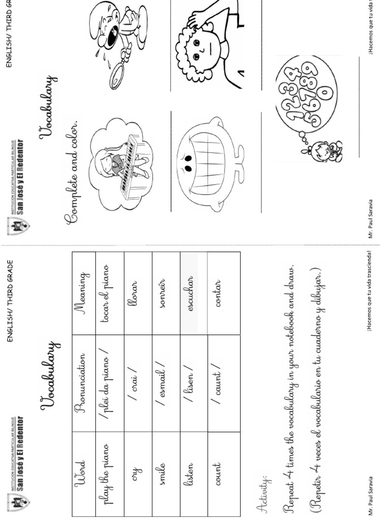 3RD Grade - English | PDF