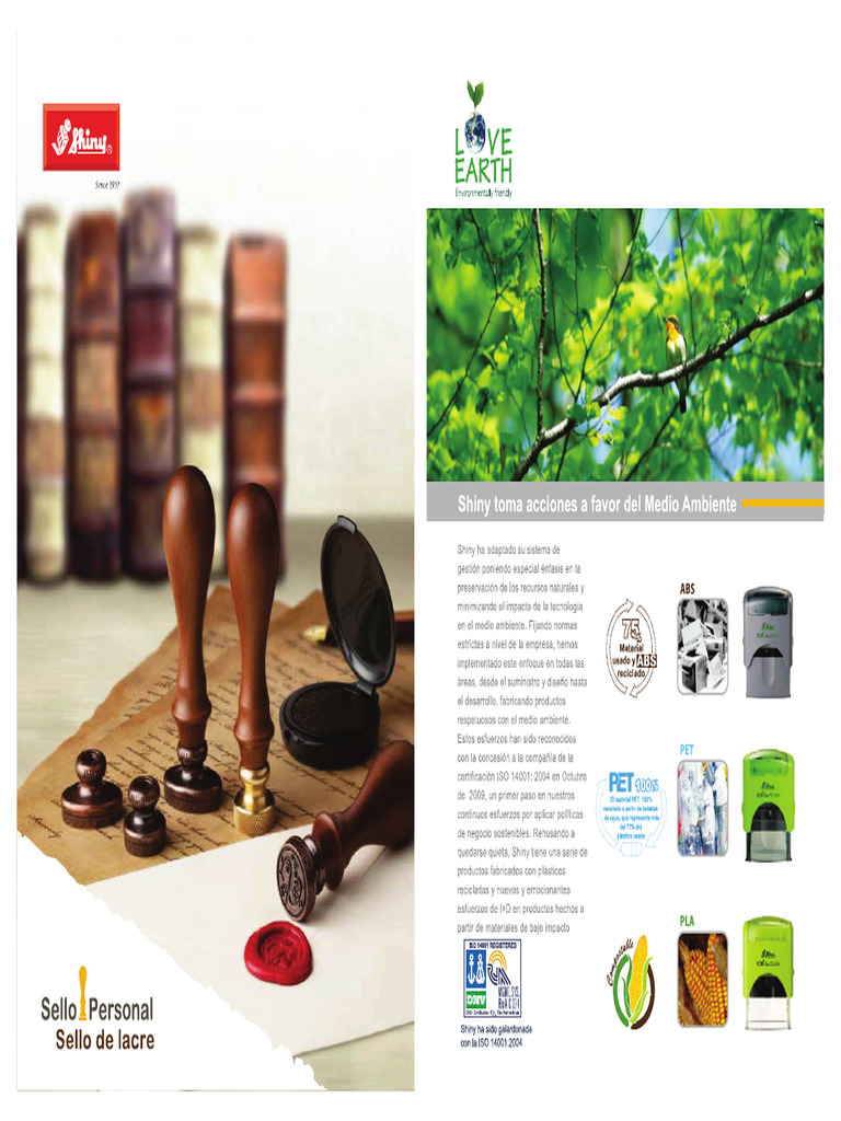 Sellos y Tintas Shiny Tabloide | PDF