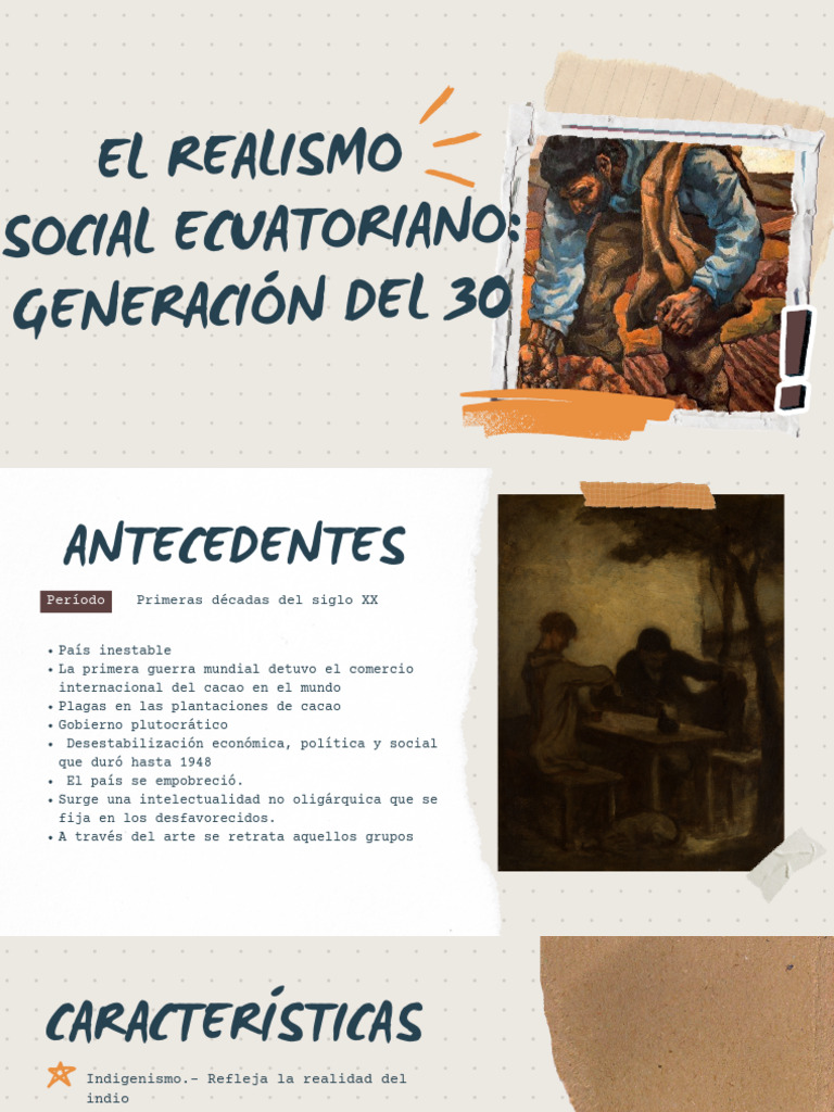 Realismo Social Ecuatoriano: Generación del 30 | PDF | Ecuador ...