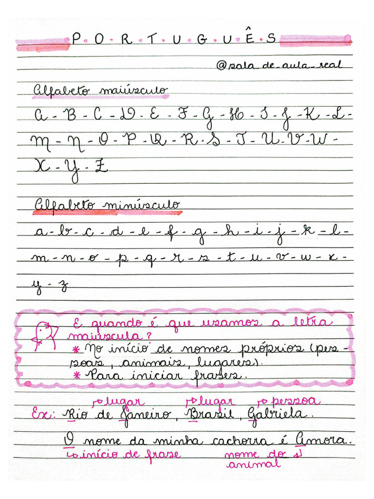 3º Ano - Português - Uso Da Letra Maiúscula | PDF