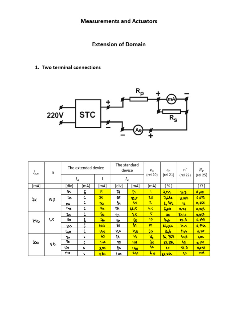 MA Lab Tables Sensors-1 | PDF | Amplitude | Electrical Engineering