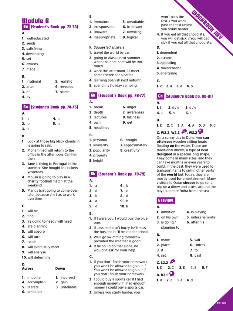 G. 10 Workbook Answers-2nd Term | PDF