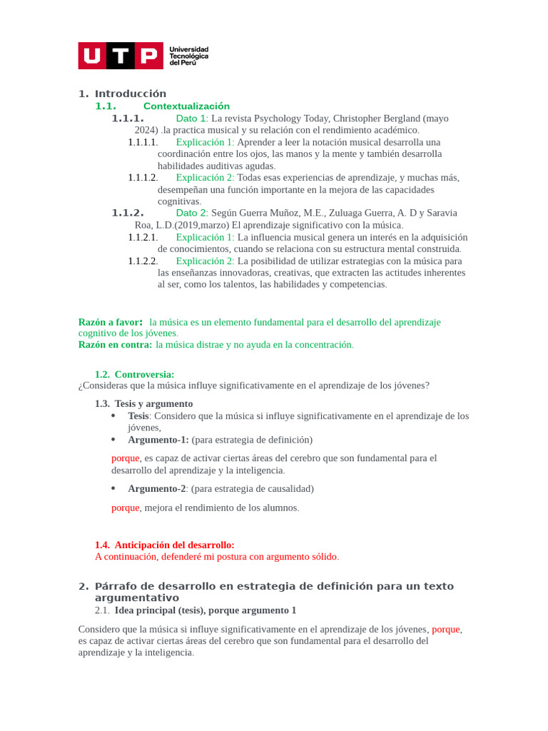 (AC-S15) Semana 15 - Tema 01-Tarea - Práctica Calificada 2 (PC2)-1 | PDF | Aprendizaje | Cerebro