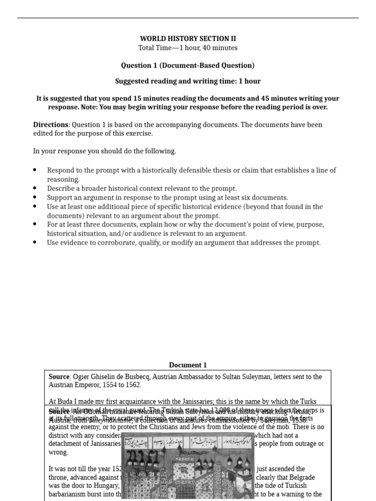 DBQ Comparing Ottoman and Mughal Governing Techniques | PDF | Mughal ...