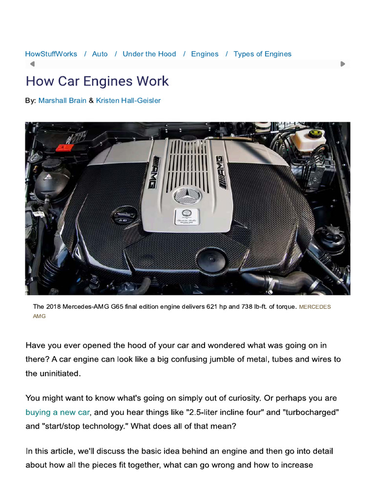 How Car Engines Work _ HowStuffWorks | PDF