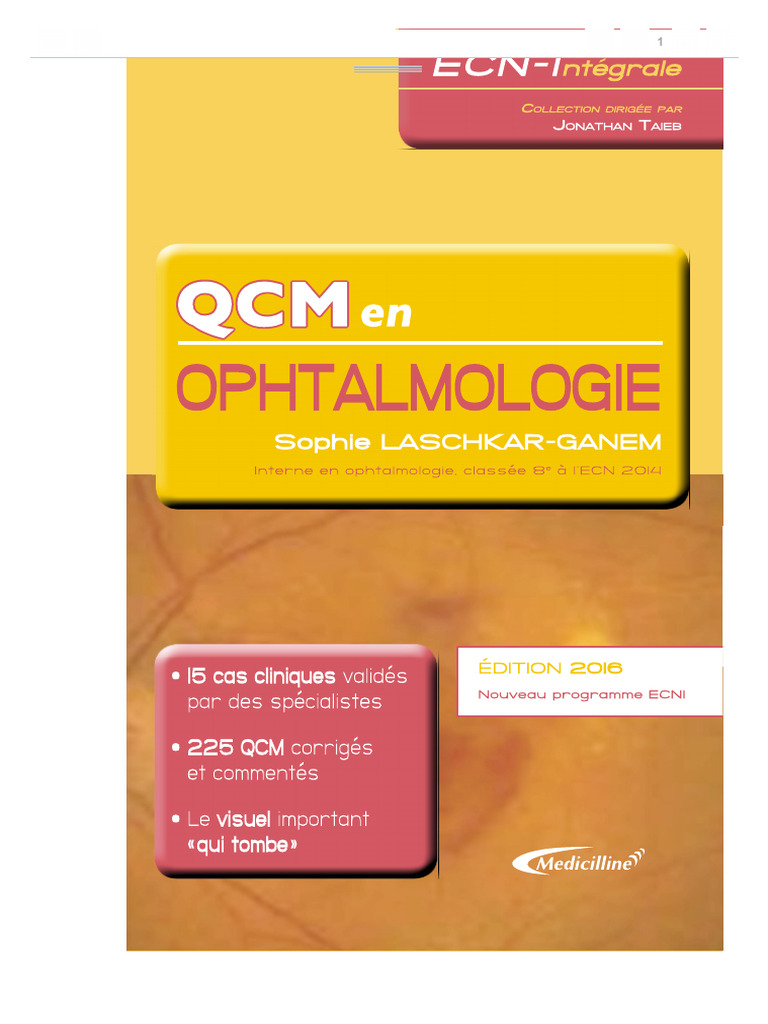 QCM en Ophtalmologie 2016 | PDF