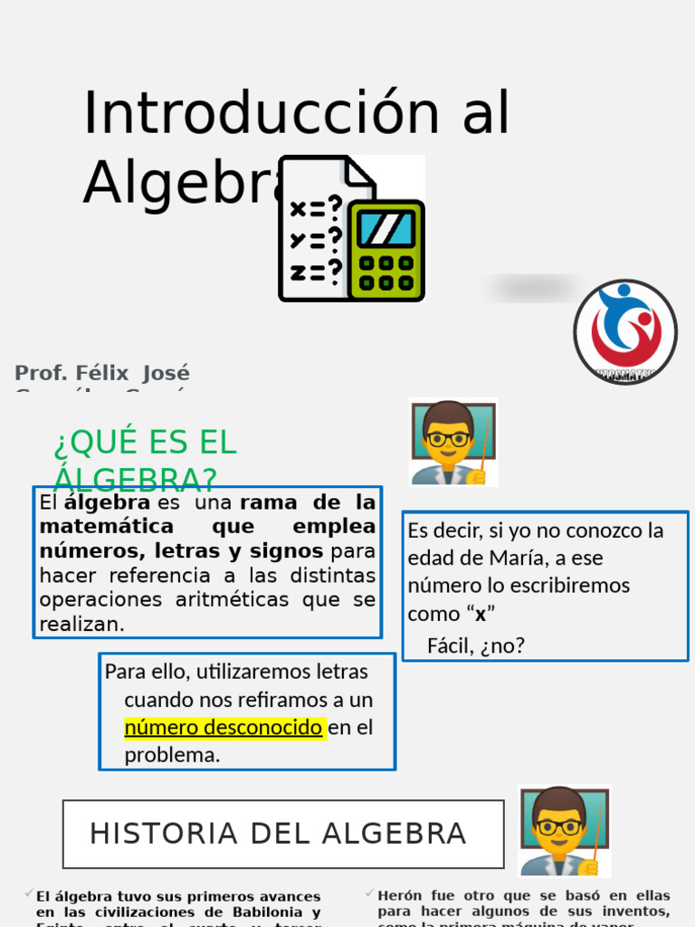 Introducción al Álgebra Básica | PDF | Álgebra | Matemáticas
