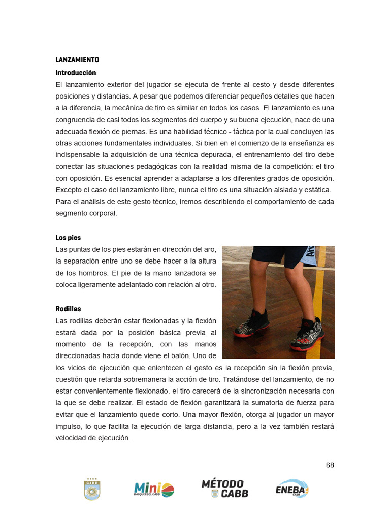 Lanzamiento A Pie Firme - Manual CABB | PDF | Mano | Codo